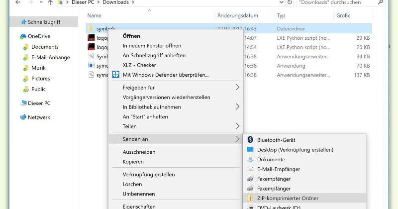 Dateien Als ZIP Archiv Verschicken GMX AT